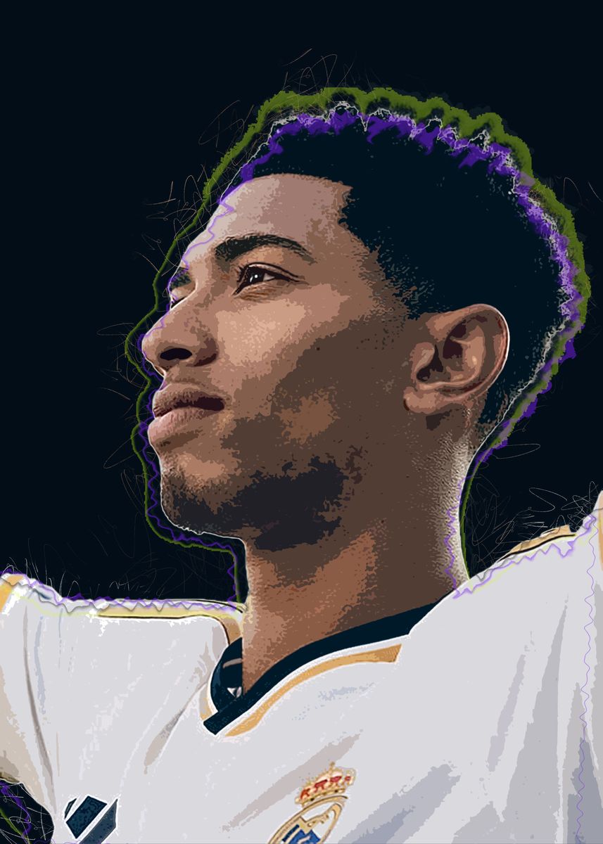 'Bellingham Jude Smile' Poster, picture, metal print, paint by ...