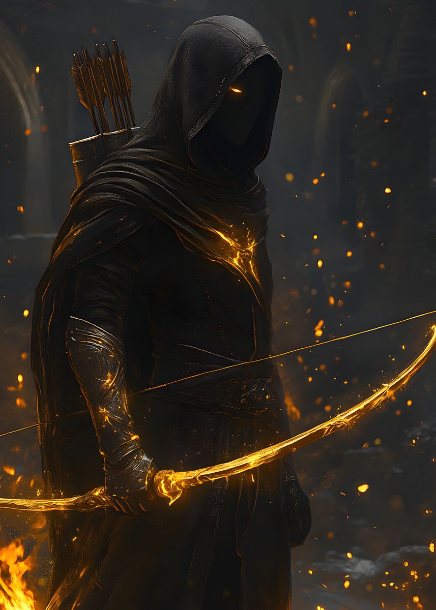 'Undead Archer' Poster, picture, metal print, paint by ahmedsaifit ...