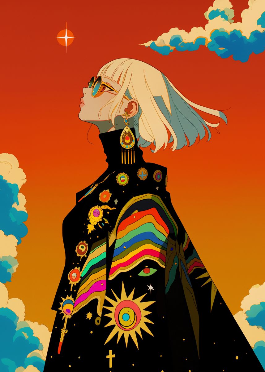 'Staring' Poster, picture, metal print, paint by aalternis | Displate