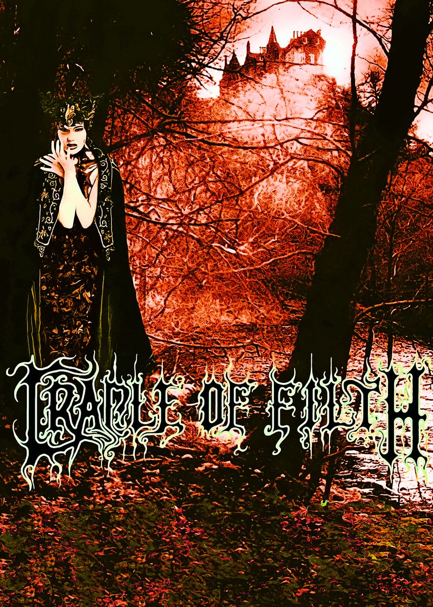 'Cradle of Filth Album Cover' Poster, picture, metal print, paint by ...