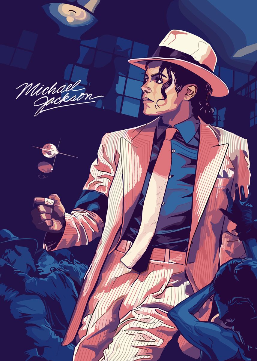 'Michael Jackson Illustration' Poster, picture, metal print, paint by ...