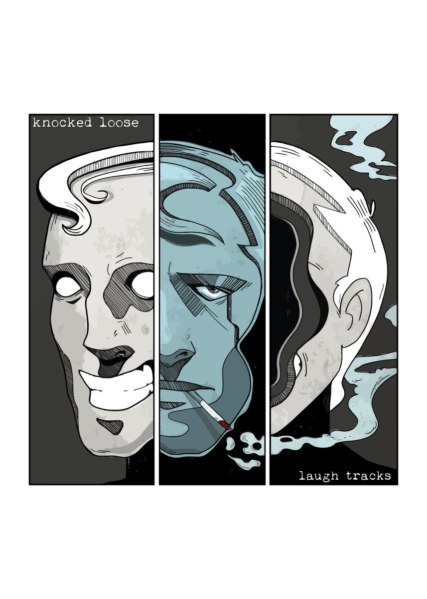 'Knocked Loose Laugh Tracks' Poster, picture, metal print, paint by ...