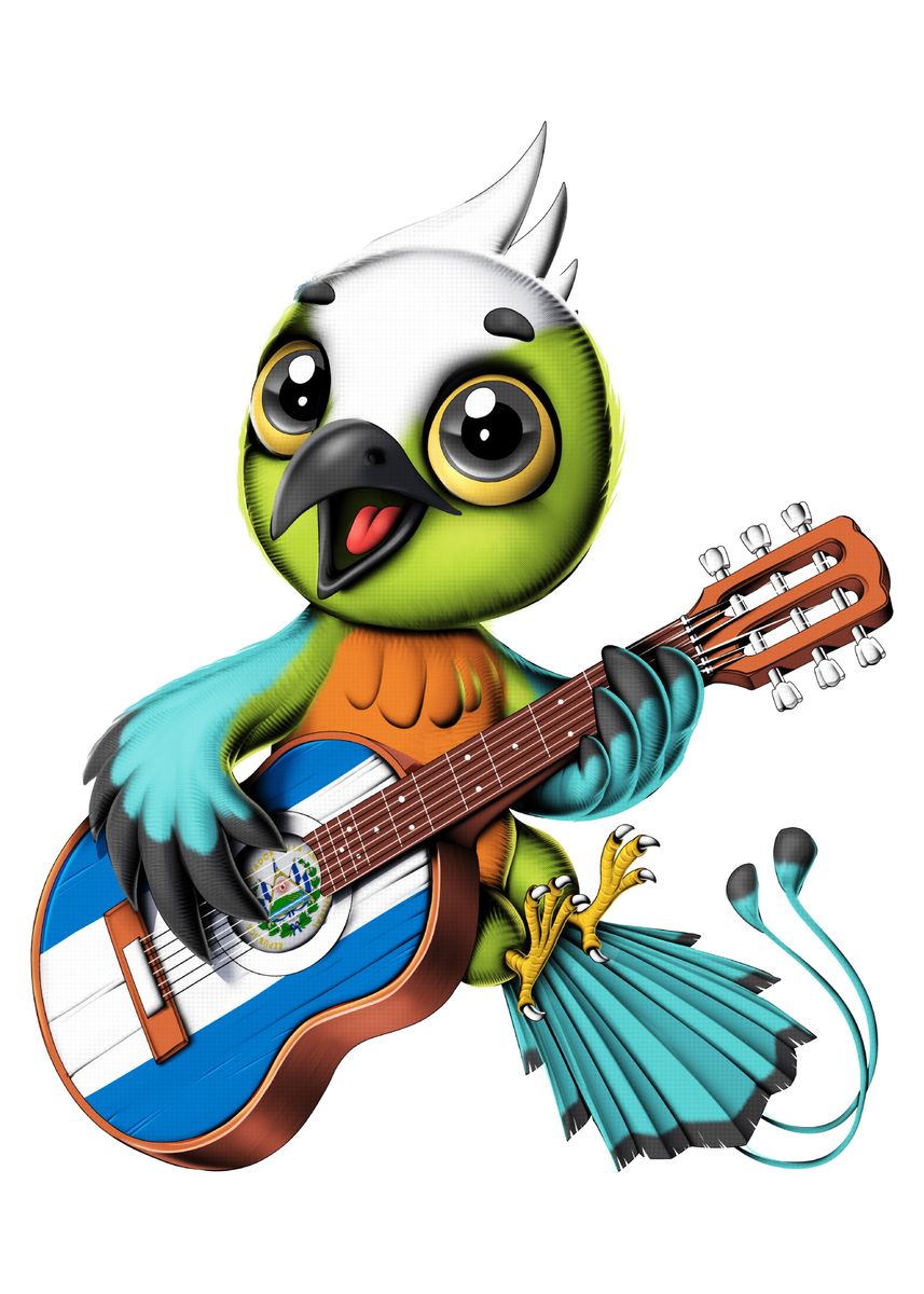 'El Salvador Torogoz Bird' Poster, picture, metal print, paint by ...