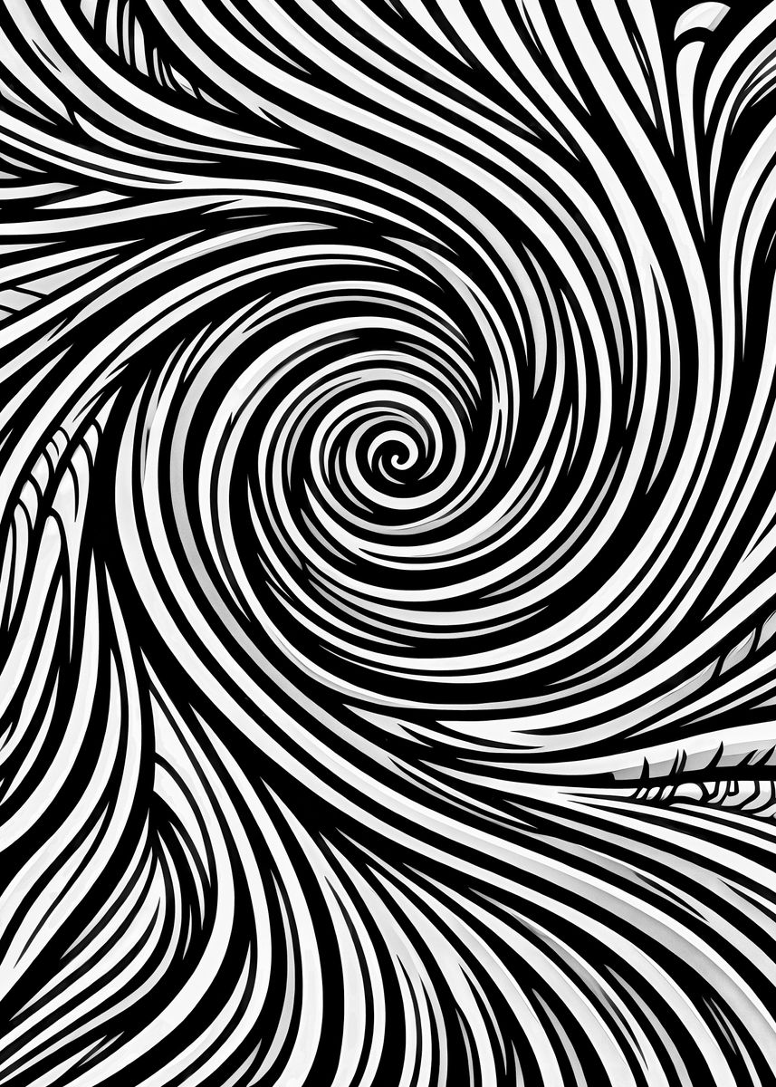 'Mesmerizing Swirl ' Poster, picture, metal print, paint by Dizplate ...