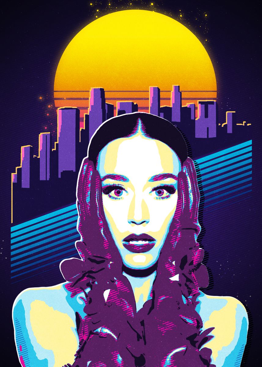 'katy perry' Poster, picture, metal print, paint by Rose Art | Displate