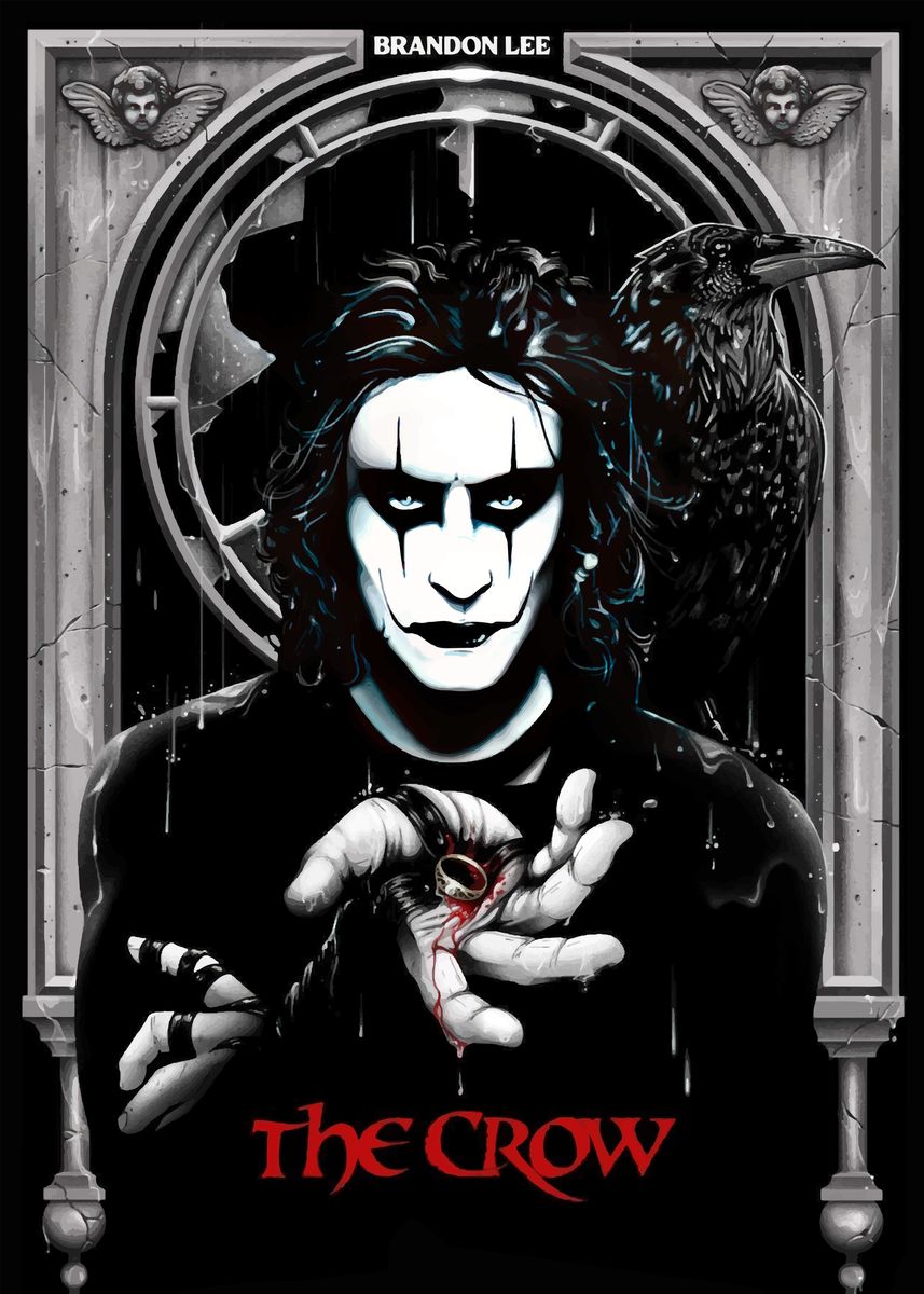 'The Crow Movie Poster' Poster, picture, metal print, paint by janji ...