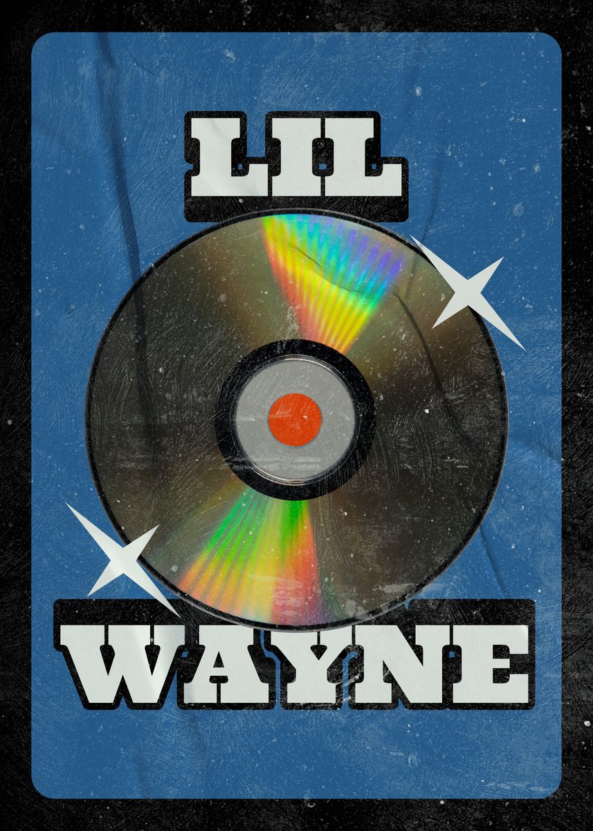 'Lil Wayne CD Cover' Poster, picture, metal print, paint by Cola Mild ...