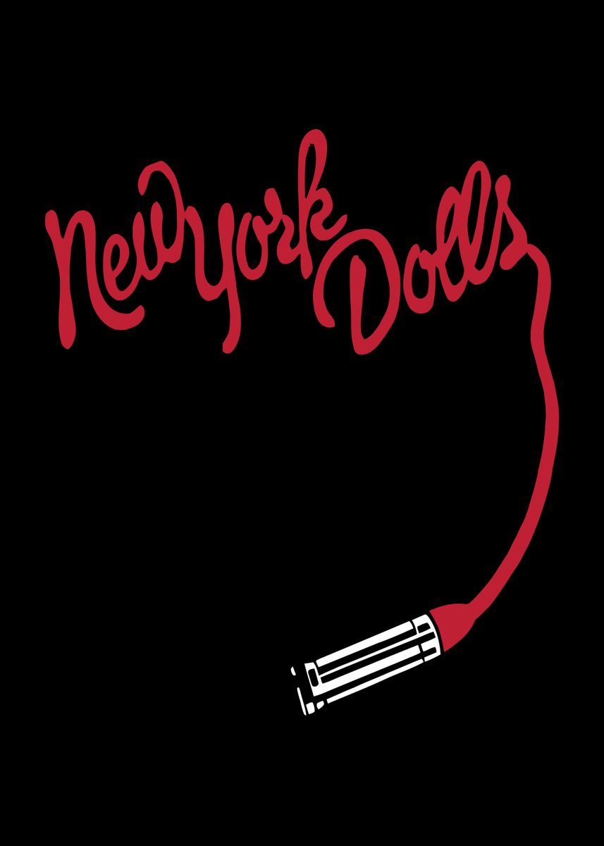 'New York Dolls Band Logo' Poster, picture, metal print, paint by Sara ...
