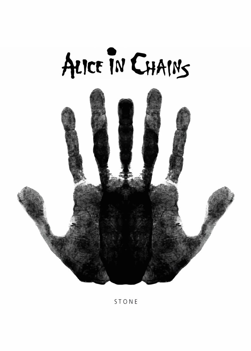 'Alice in Chains - Stone Album Cover' Poster, picture, metal print ...