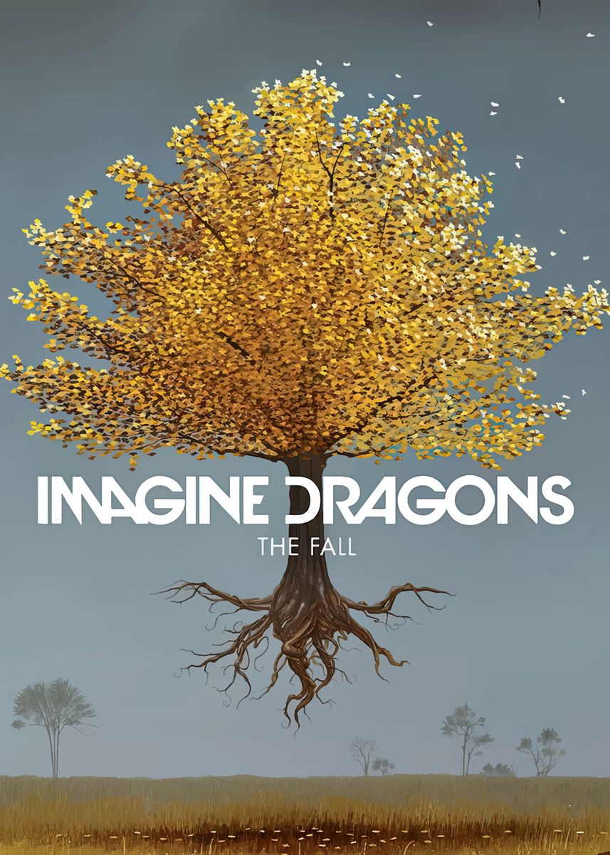 'Imagine Dragons The Fall A' Poster, picture, metal print, paint by ...