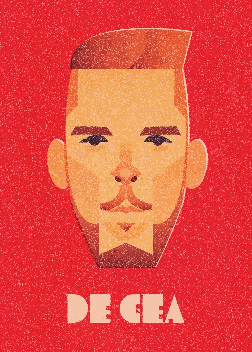 'David De Gea' Poster, picture, metal print, paint by Josefina Flanagan ...