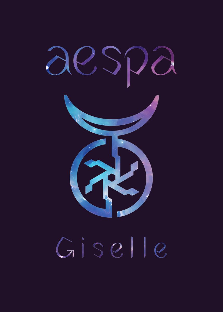'Aespa Giselle Logo' Poster, picture, metal print, paint by floverglow ...