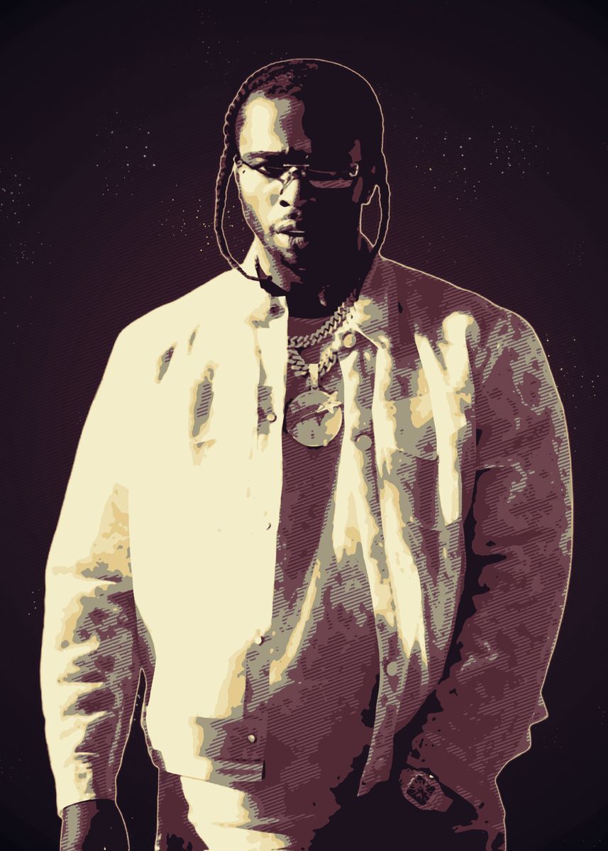 'Pop Smoke Portrait' Poster, picture, metal print, paint by CLOVE ...