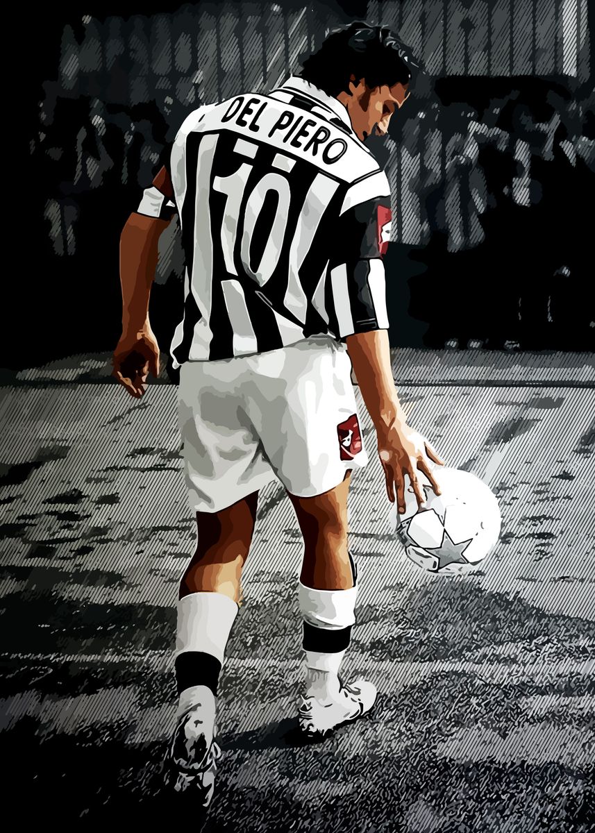 'Del Piero Football Art' Poster, picture, metal print, paint by art of ...