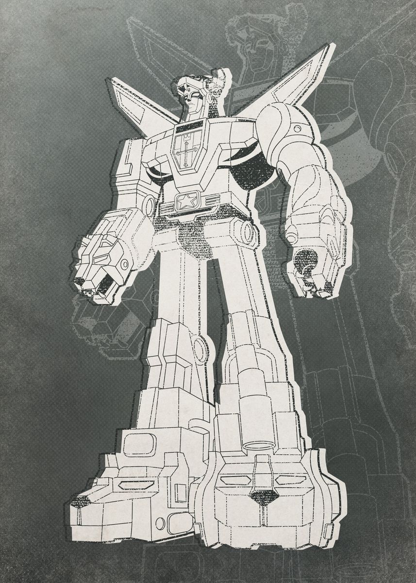 'Voltron № 15' Poster, picture, metal print, paint by Voltron | Displate
