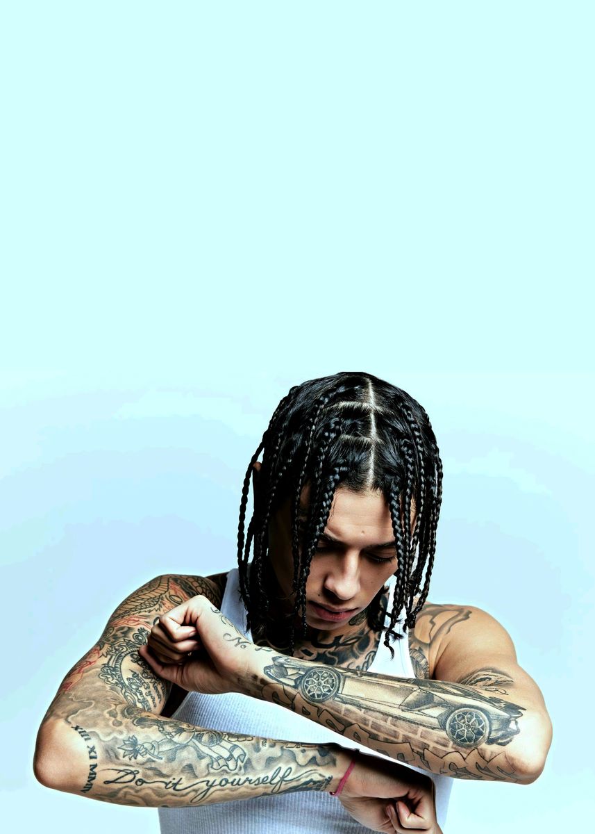 'Central Cee Tattos' Poster, picture, metal print, paint by Barbara ...