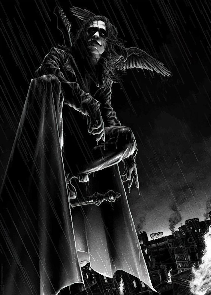 'The Crow: Rain and Fire' Poster, picture, metal print, paint by cah ...