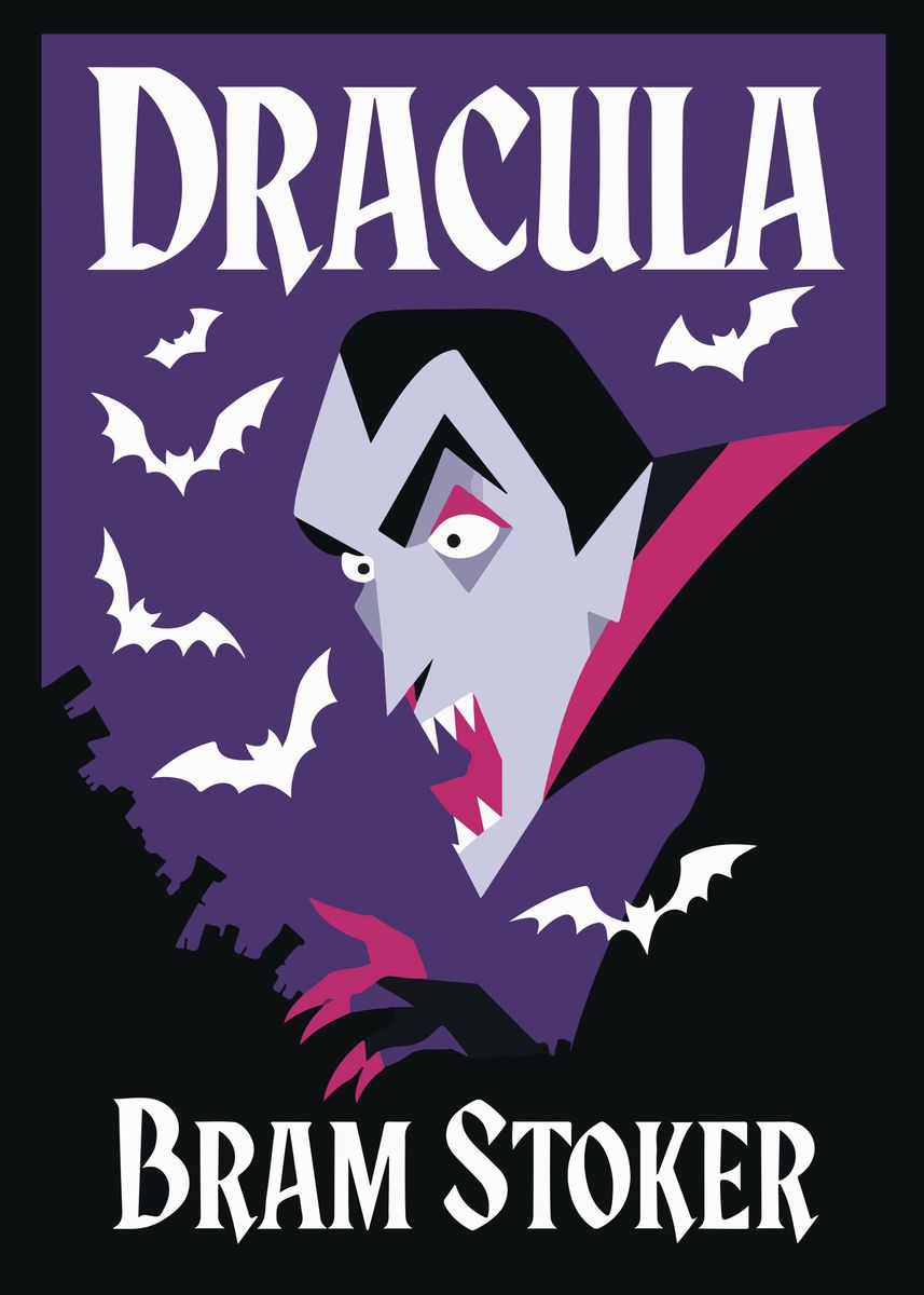 'Dracula Abstract Artwork' Poster, picture, metal print, paint by ...