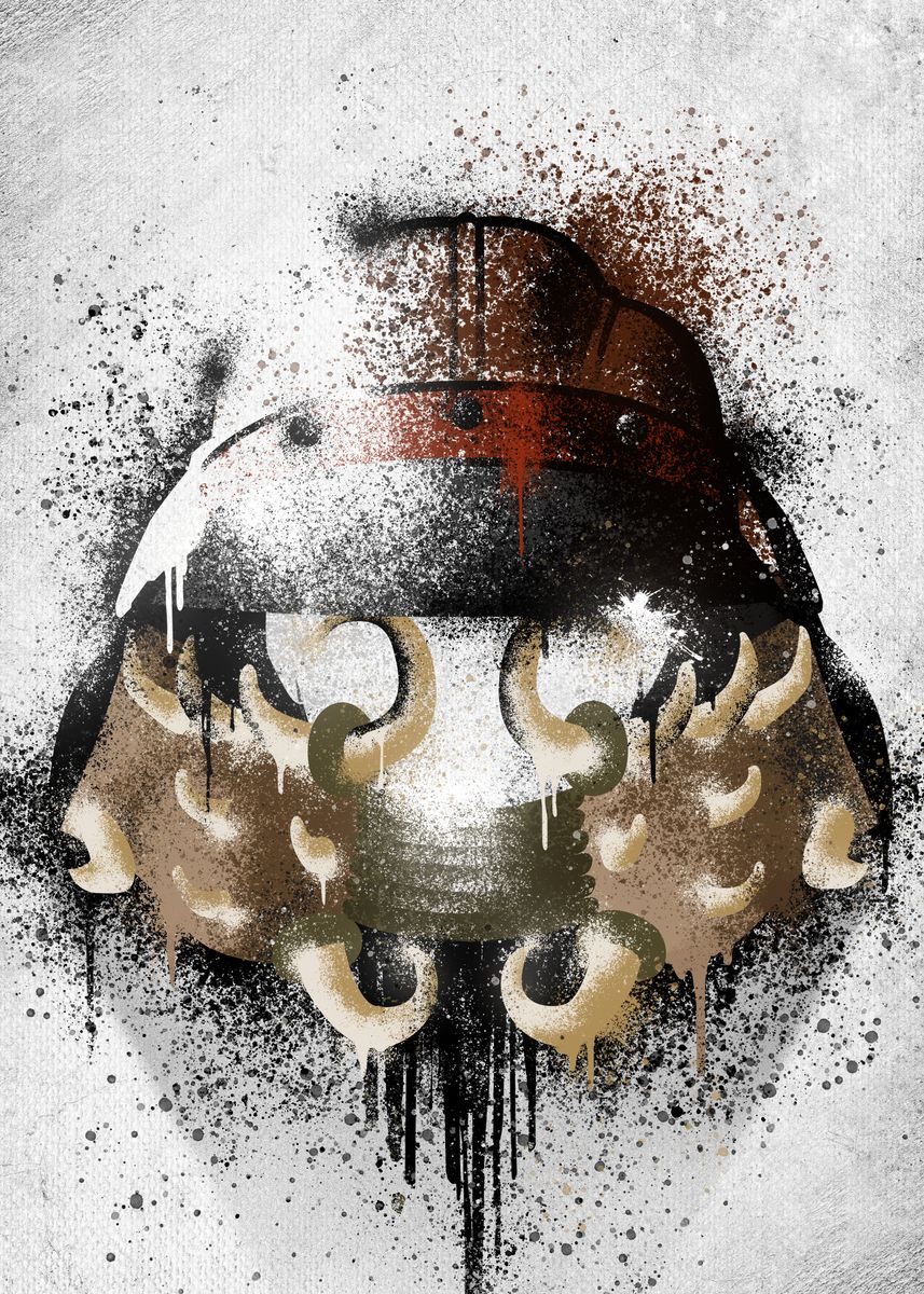 'Lando Skiff Guard Helmet' Poster, picture, metal print, paint by Star ...