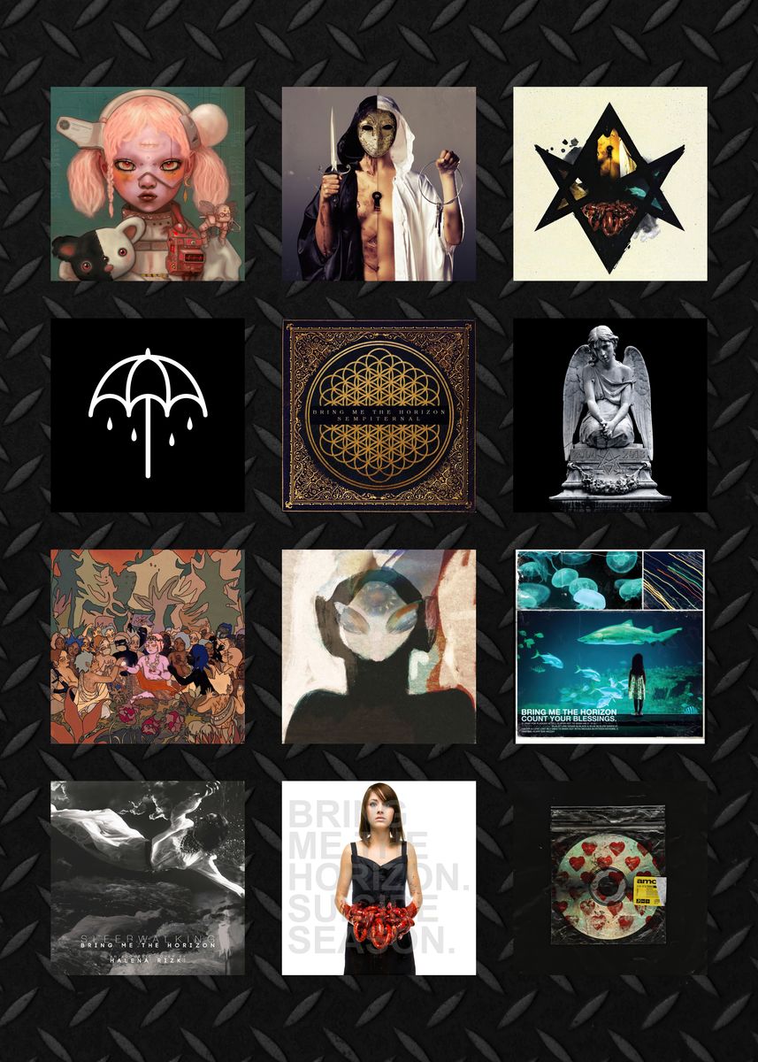 'Bring Me The Horizon BMTH' Poster, picture, metal print, paint by ...