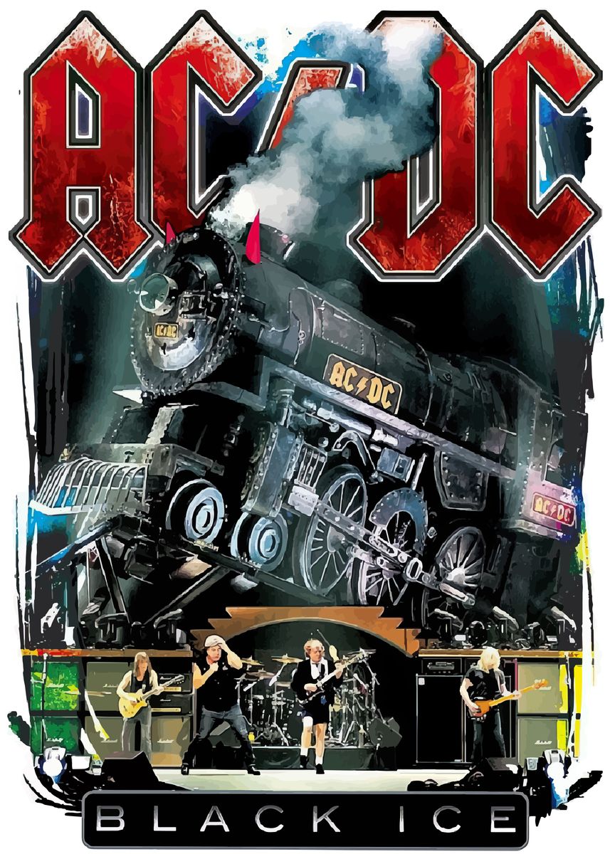 'ACDC' Poster, picture, metal print, paint by Yoyo Art | Displate