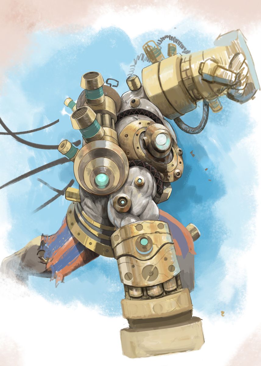 'Steampunk Giant' Poster, picture, metal print, paint by Spike04 | Displate