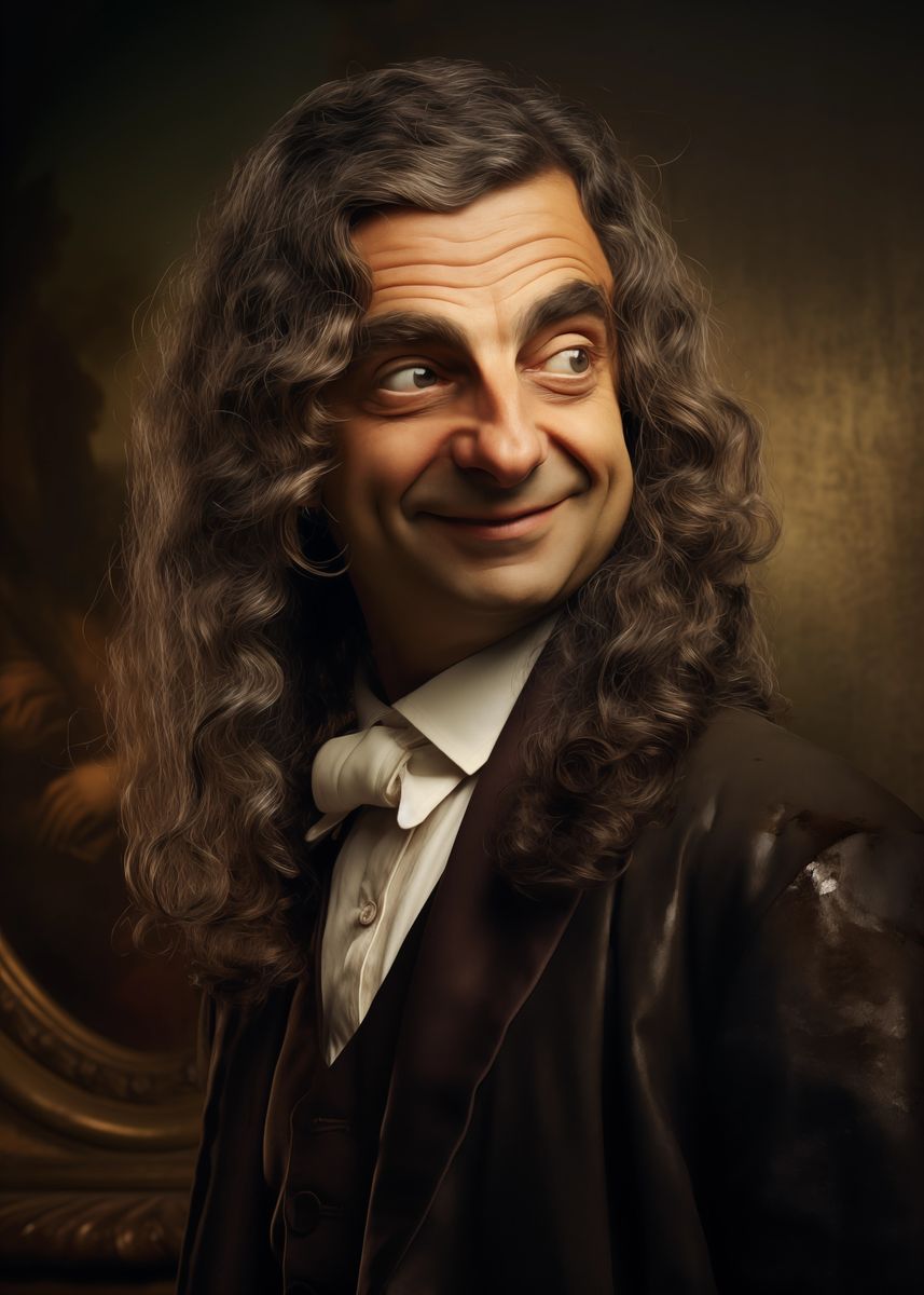 'Mr. Bean Portrait' Poster, picture, metal print, paint by blacoo ...
