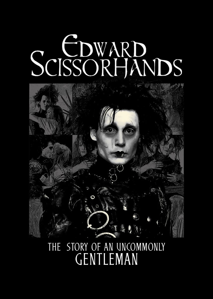 'Edward Scissorhands Movie Poster' Poster, picture, metal print, paint ...
