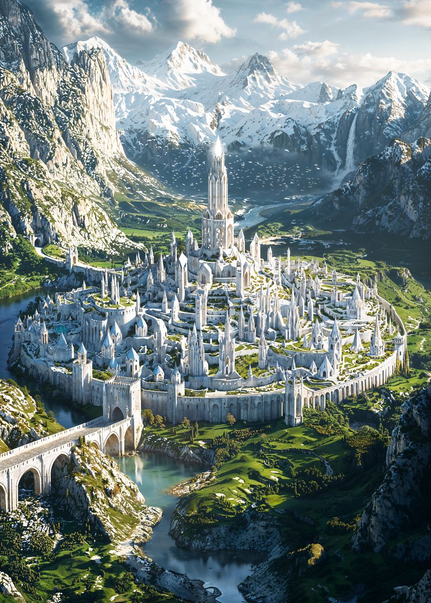 'The Hidden City' Poster, picture, metal print, paint by Pixaverse ...
