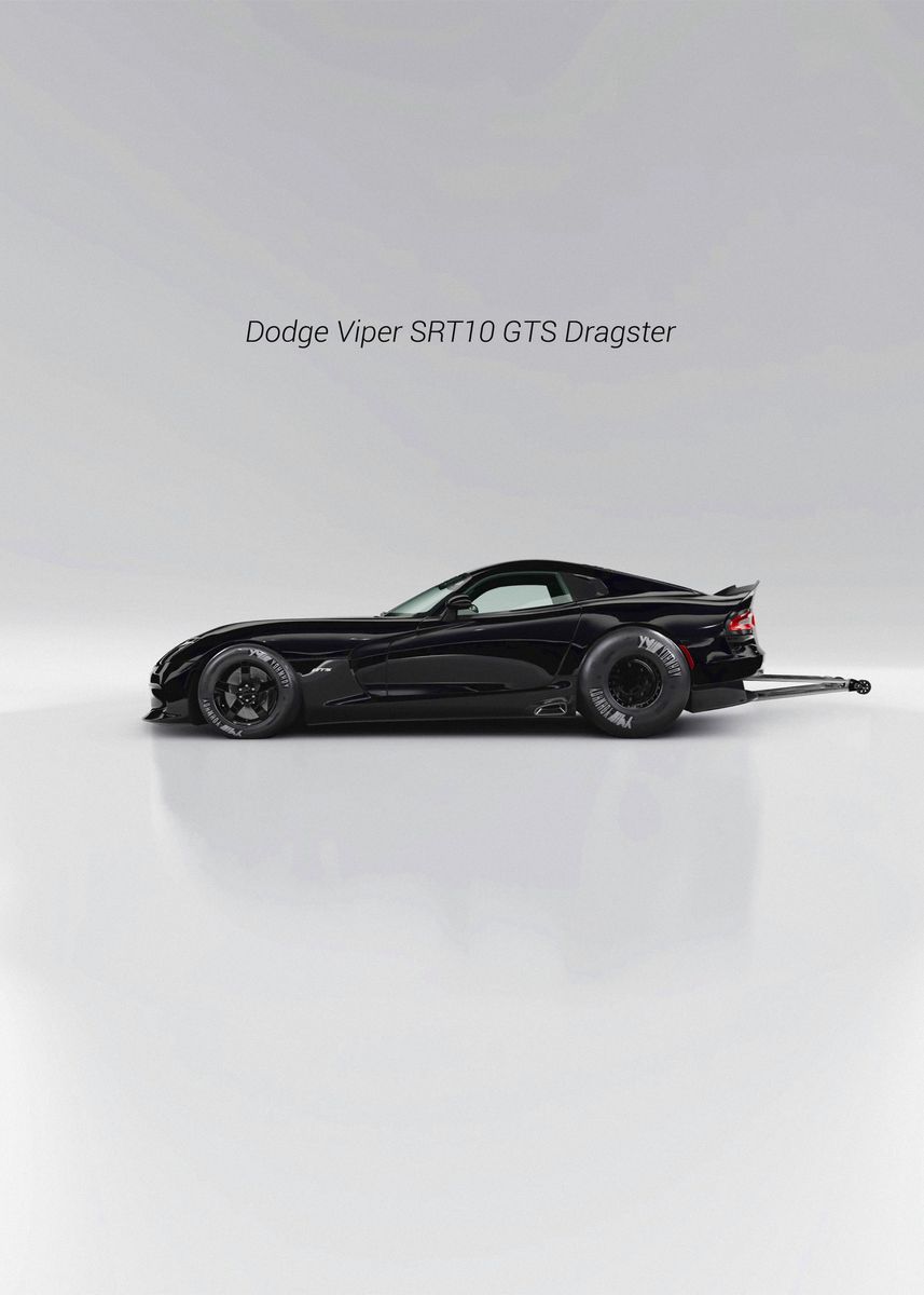 'Dodge Viper SRT10 GTS Dragster' Poster, picture, metal print, paint by ...