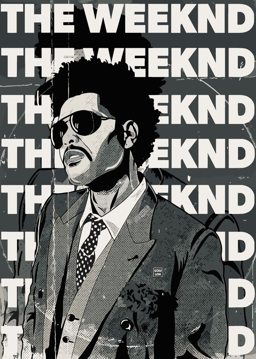 'The Weeknd Portrait' Poster, picture, metal print, paint by ...