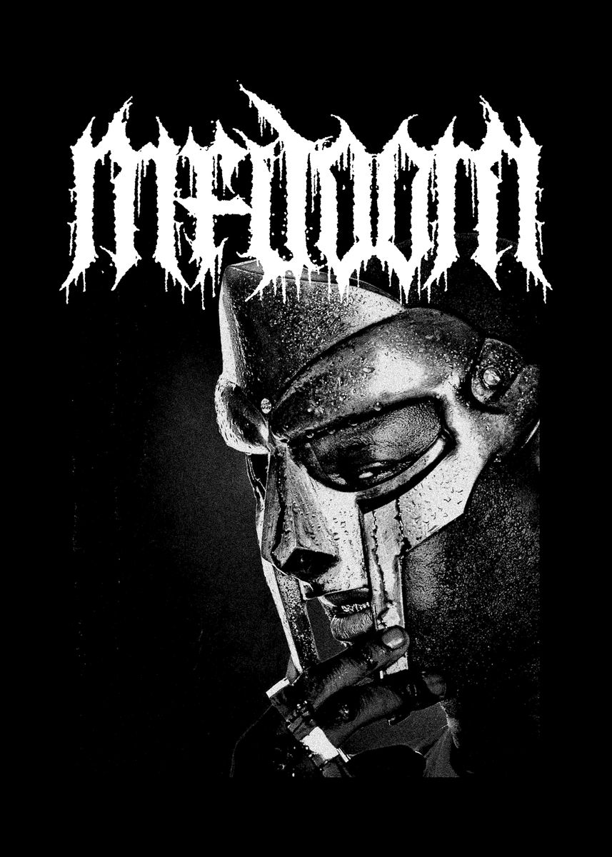 'MF DOOM Mask' Poster, picture, metal print, paint by Agustin Wigati ...