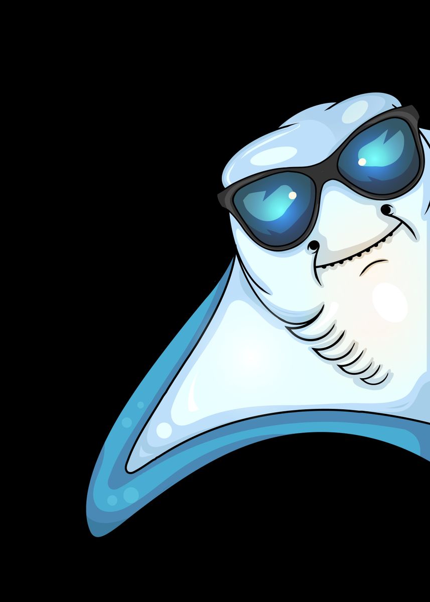 'Cool Stingray Lover Kids Ray Manta Ray Funny Stingray' Poster, picture ...