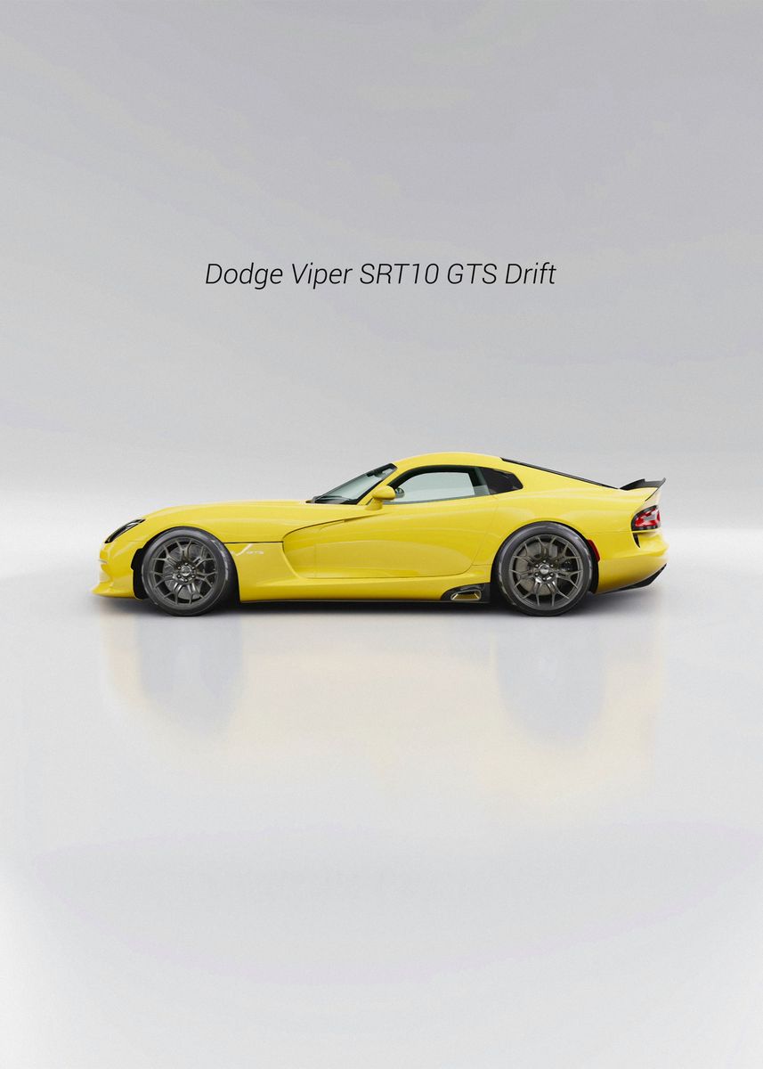 'Dodge Viper SRT10 GTS Drift' Poster, picture, metal print, paint by ...