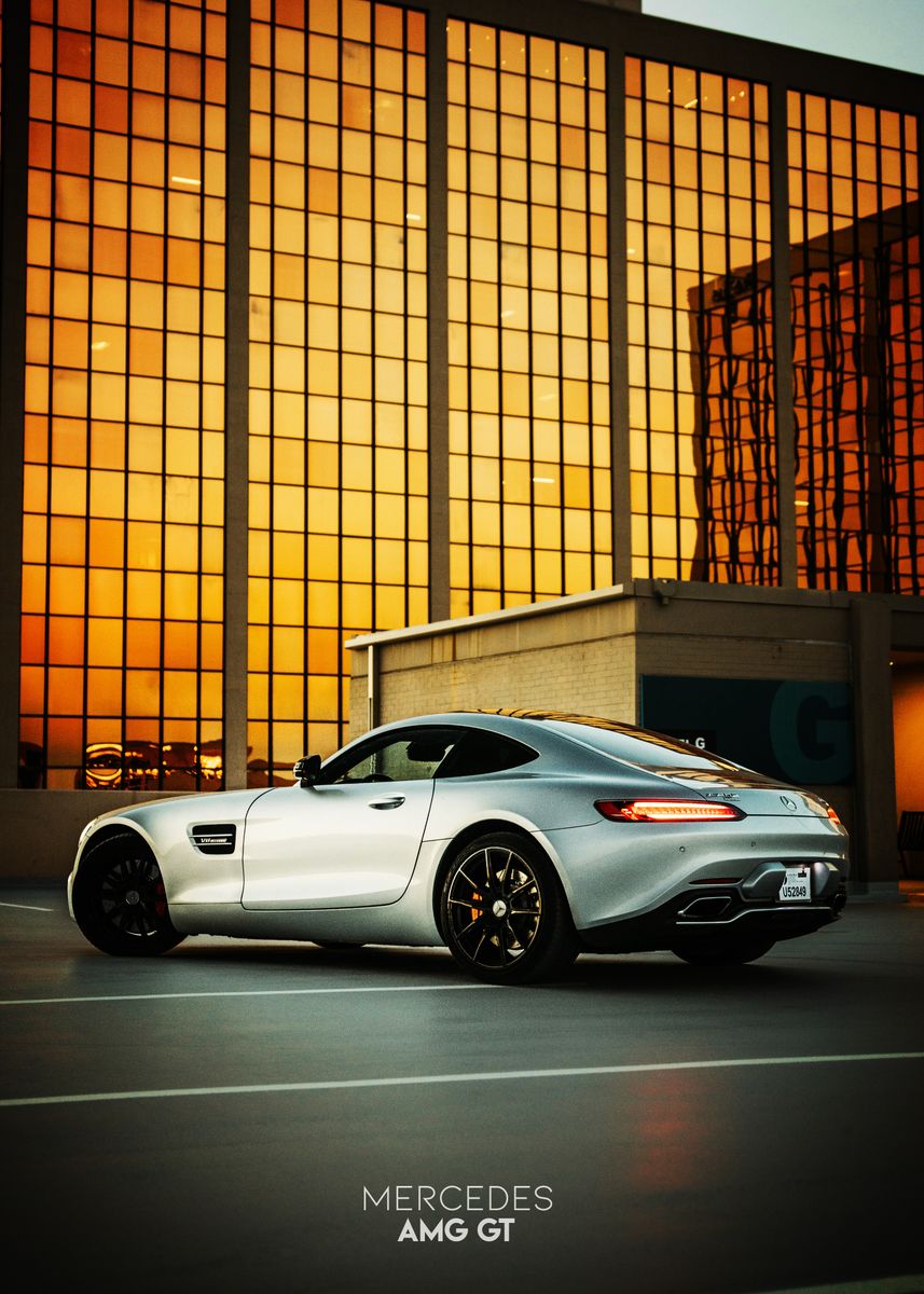 'Mercedes AMG GT' Poster, picture, metal print, paint by Mehdi | Displate