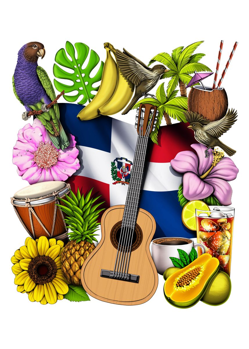 'Dominican Republic Culture' Poster, picture, metal print, paint by ...