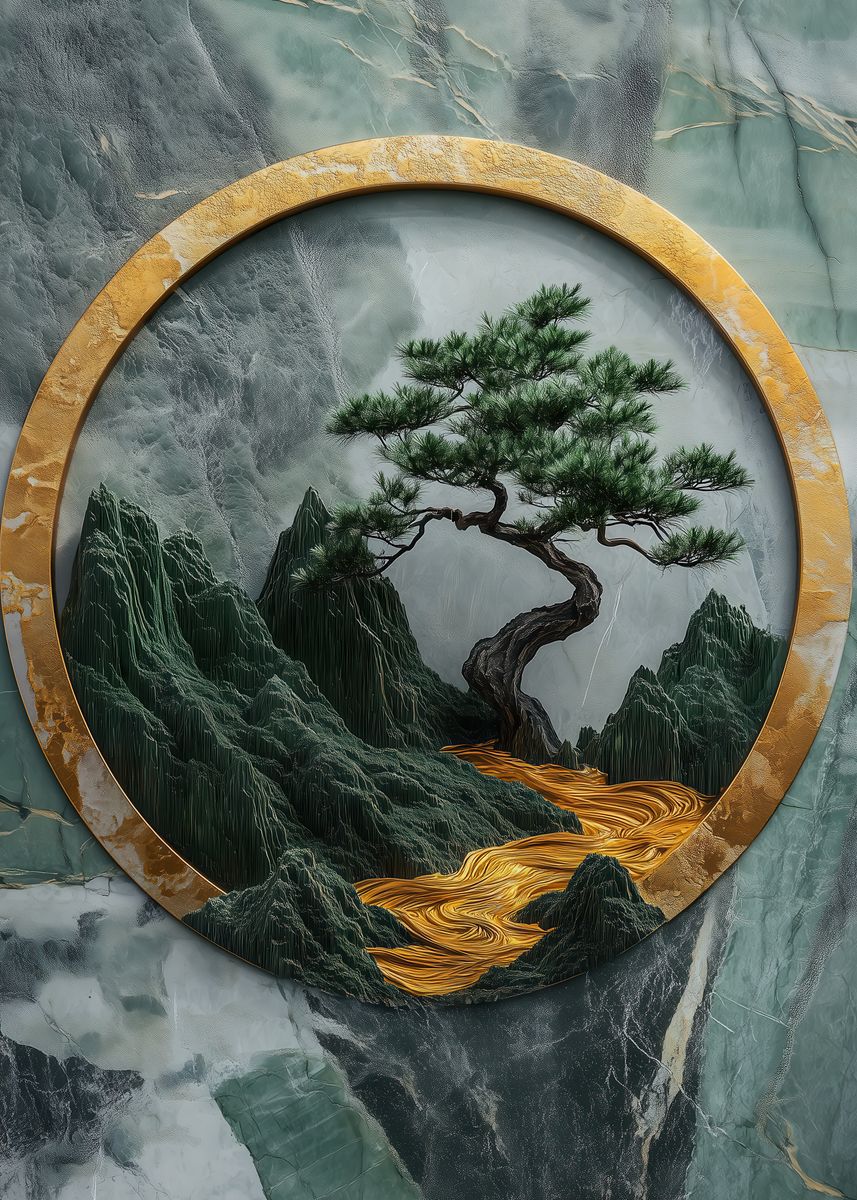 'Tree Kintsugi Art' Poster, picture, metal print, paint by Maestros ...