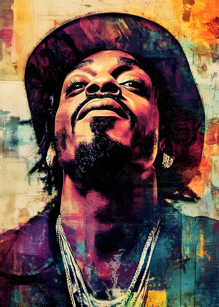 'Andre 3000 Art' Poster, picture, metal print, paint by | Displate