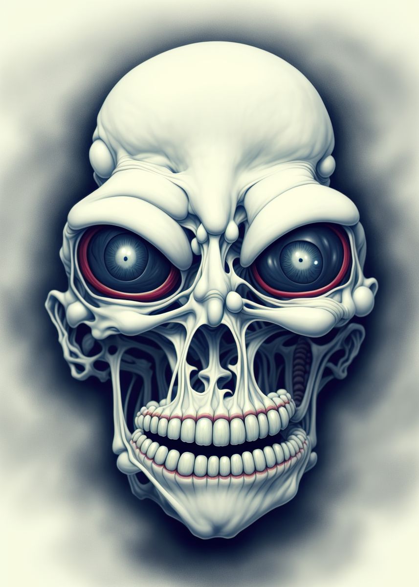 'Alien Horror Art - 'Gelidus Exterus'' Poster, picture, metal print ...