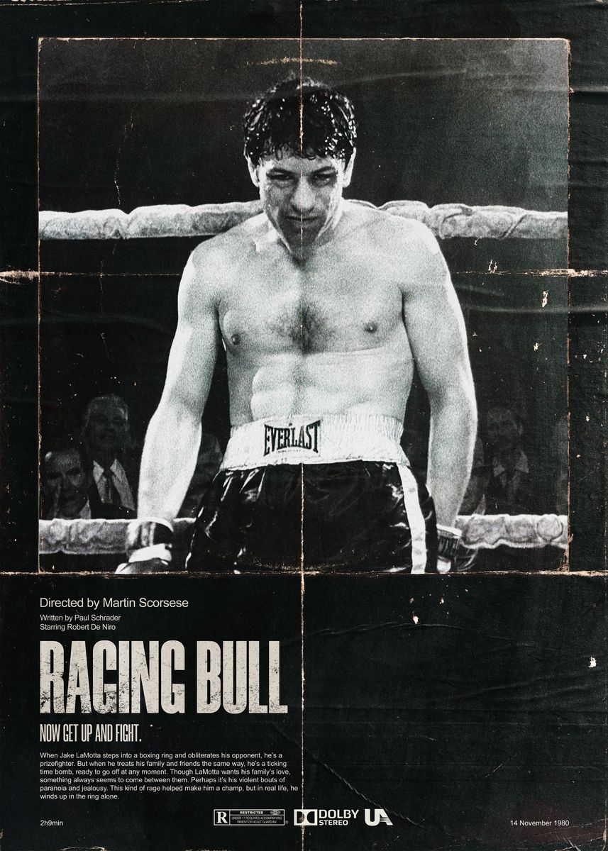 'Raging Bull' Poster, picture, metal print, paint by Nerdworld 1 | Displate