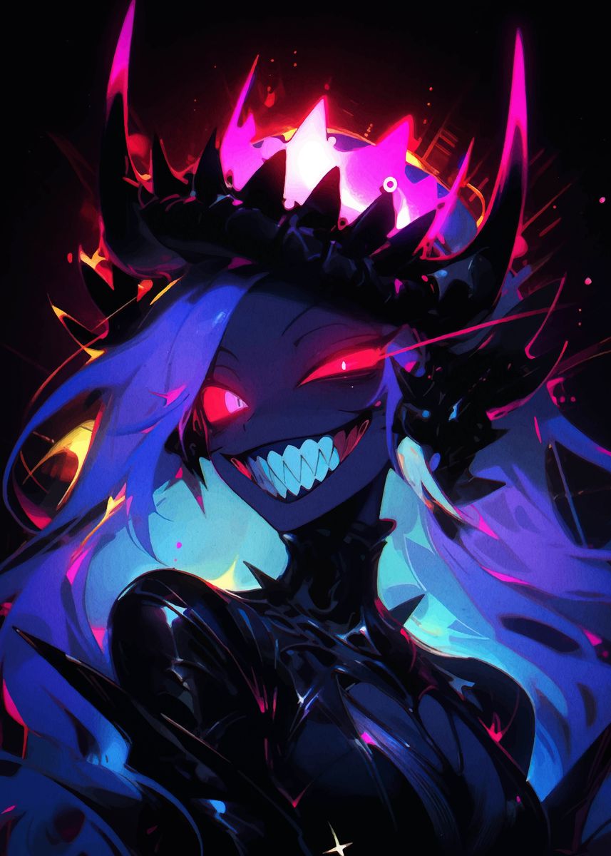 'Demon Queen with Crown' Poster, picture, metal print, paint by Eileen ...