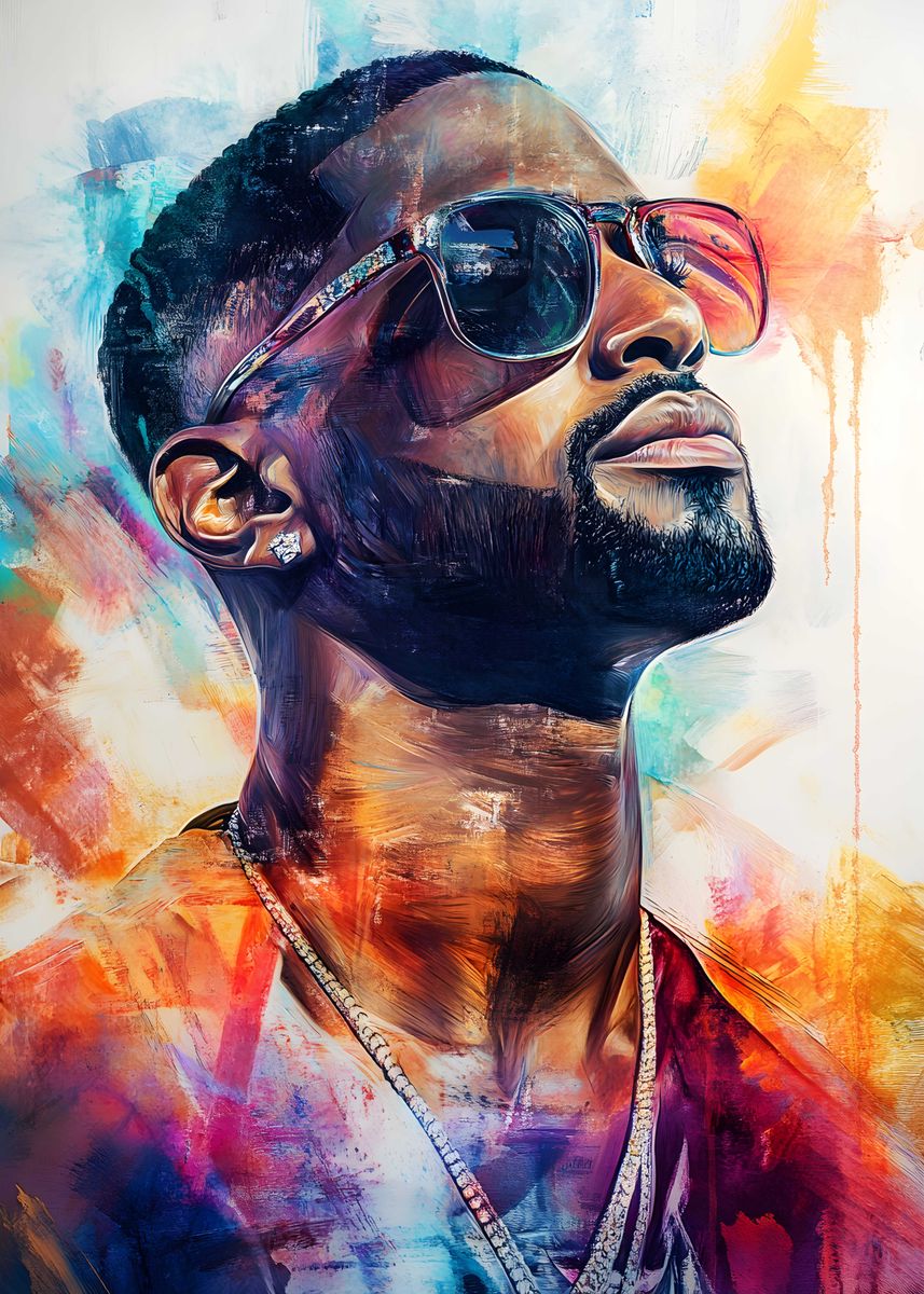 'Big Sean Art' Poster, picture, metal print, paint by | Displate