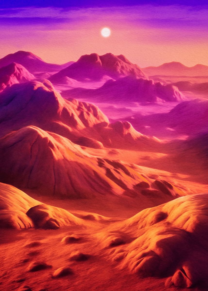 'Desert Dune' Poster, picture, metal print, paint by Shorsh | Displate