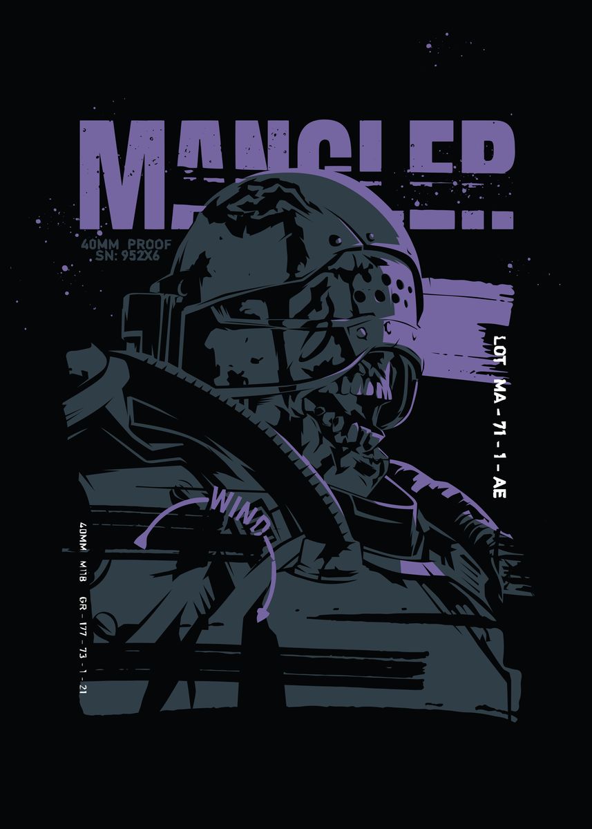 'Mangler' Poster, picture, metal print, paint by Call of Duty | Displate