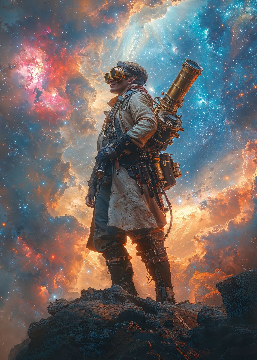 'Steampunk Astronaut' Poster, picture, metal print, paint by shakes ...