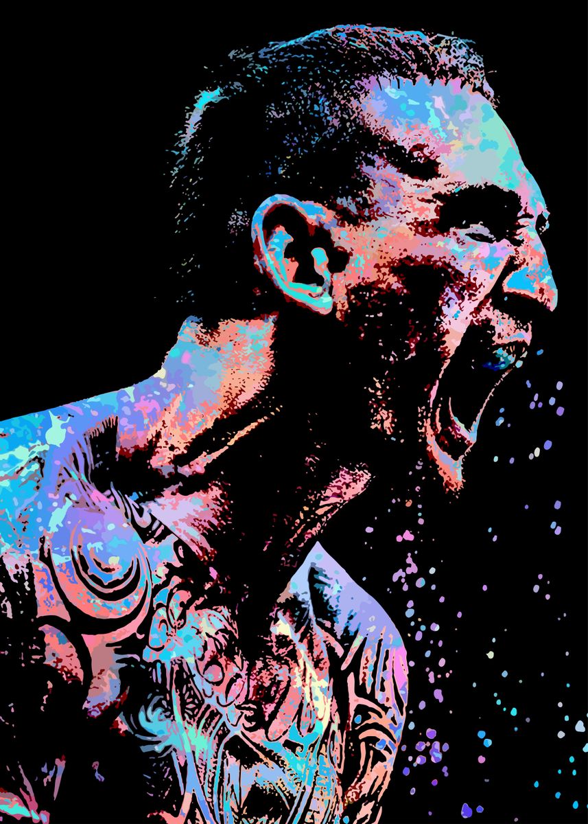 'Max Holloway UFC Portrait' Poster, picture, metal print, paint by ...