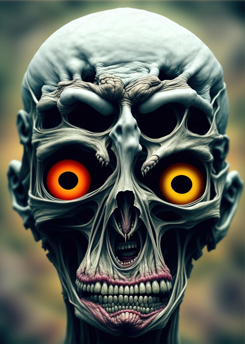 'Alien Horror Art - 'Cosmic Ocular'' Poster, picture, metal print ...