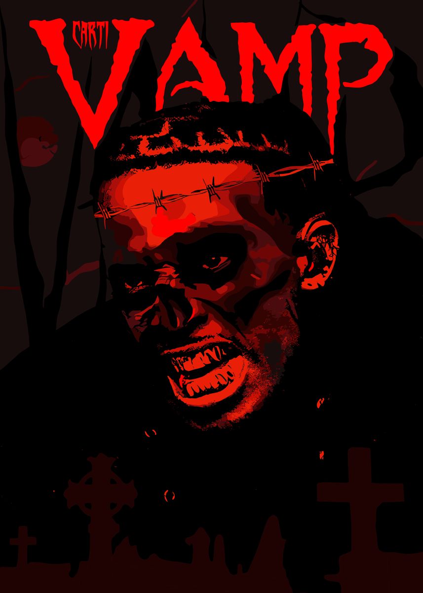 'Playboi Carti Vamp' Poster, picture, metal print, paint by Sigvard ...
