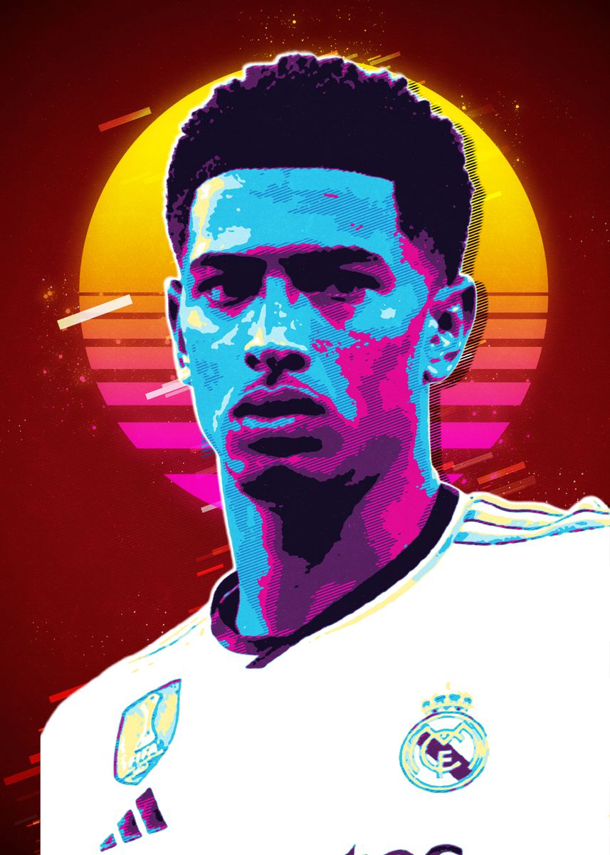 'Vinicius Jr. Retro Art' Poster, picture, metal print, paint by Nusi ...