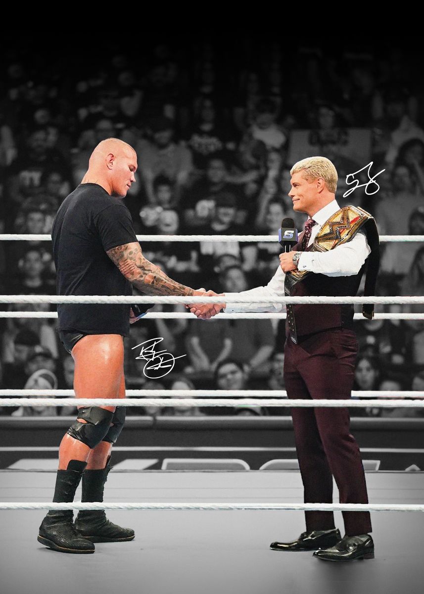 'Randy Orton and Cody Rhodes ' Poster, picture, metal print, paint by ...